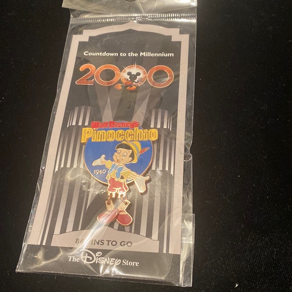 Disney | Other | Vintage Disney Store Countdown To The Millennium Pinocchio Pin | Poshmark